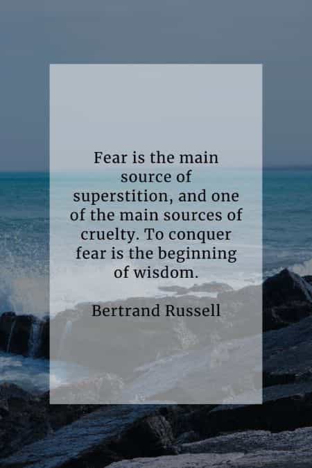 65 Fear quotes that'll make you more aware of the feeling