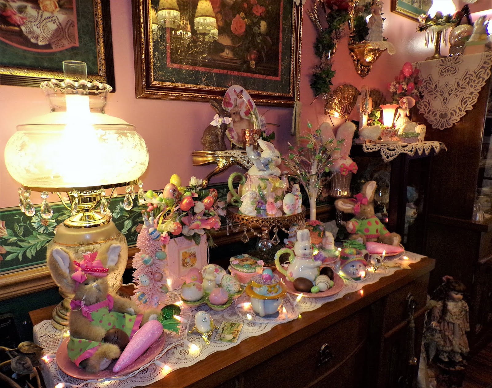 DEBBIE-DABBLE BLOG: Dining Room Easter Bunny Buffet, 2020