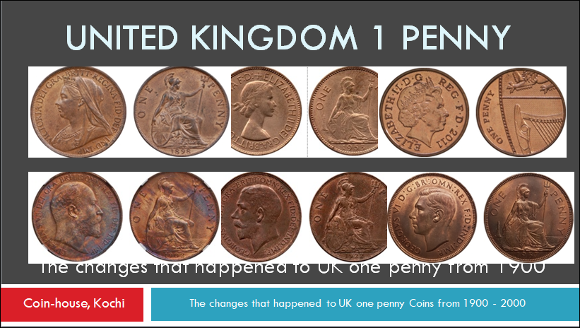 World Coin Shop: The changes that happened to UK one penny from 1900 – 2000