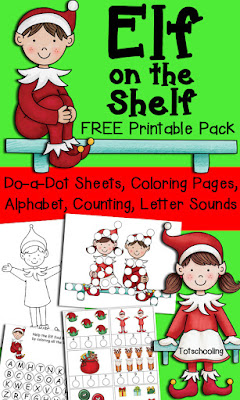 Elf on the Shelf Preposition Activity for Preschoolers | Totschooling ...