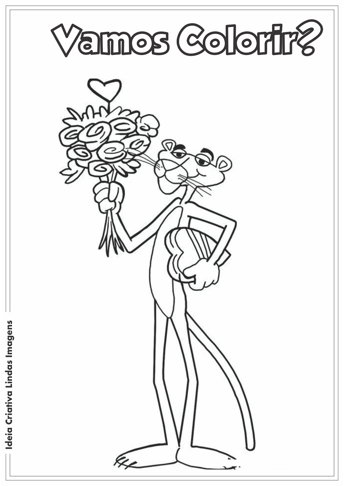 A turma da pantera cor-de-rosa desenho para colorir