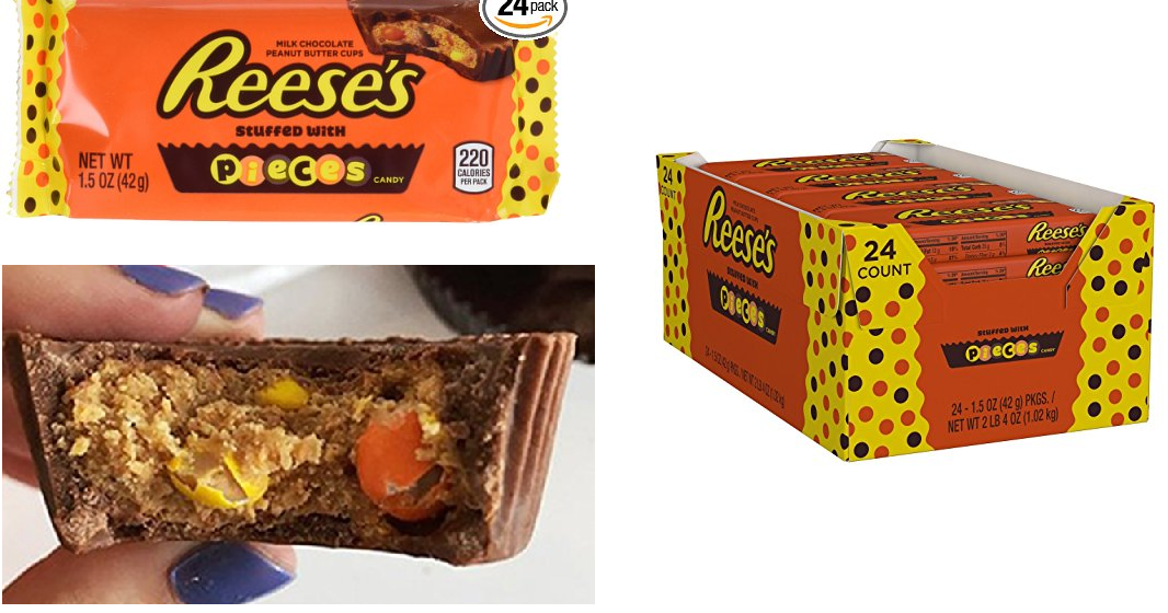 24 Packages of Reese's Peanut Butter Cups With Reese's Pieces Inside ...