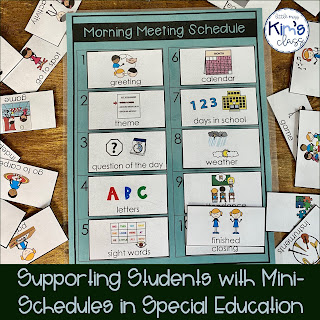 Little Miss Kim's Class: Supporting Students with Mini-Schedules in ...