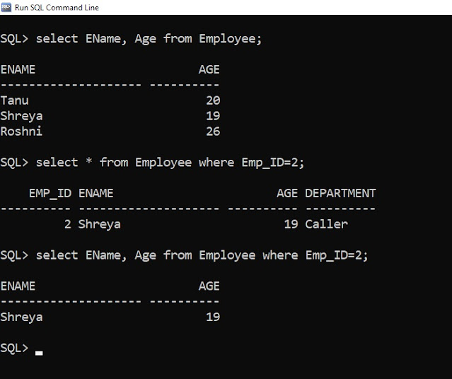 B.Com Computer Notes: BCA RDBMS PRACTICAL NUMBER_2