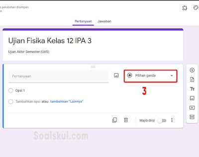 Cara Menambahkan Form Lampiran Upload File di Google Form - Soalskul