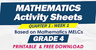 MATH ACTIVITY SHEET for GRADE 4 (Quarter 1: Week 1) Free Download ...