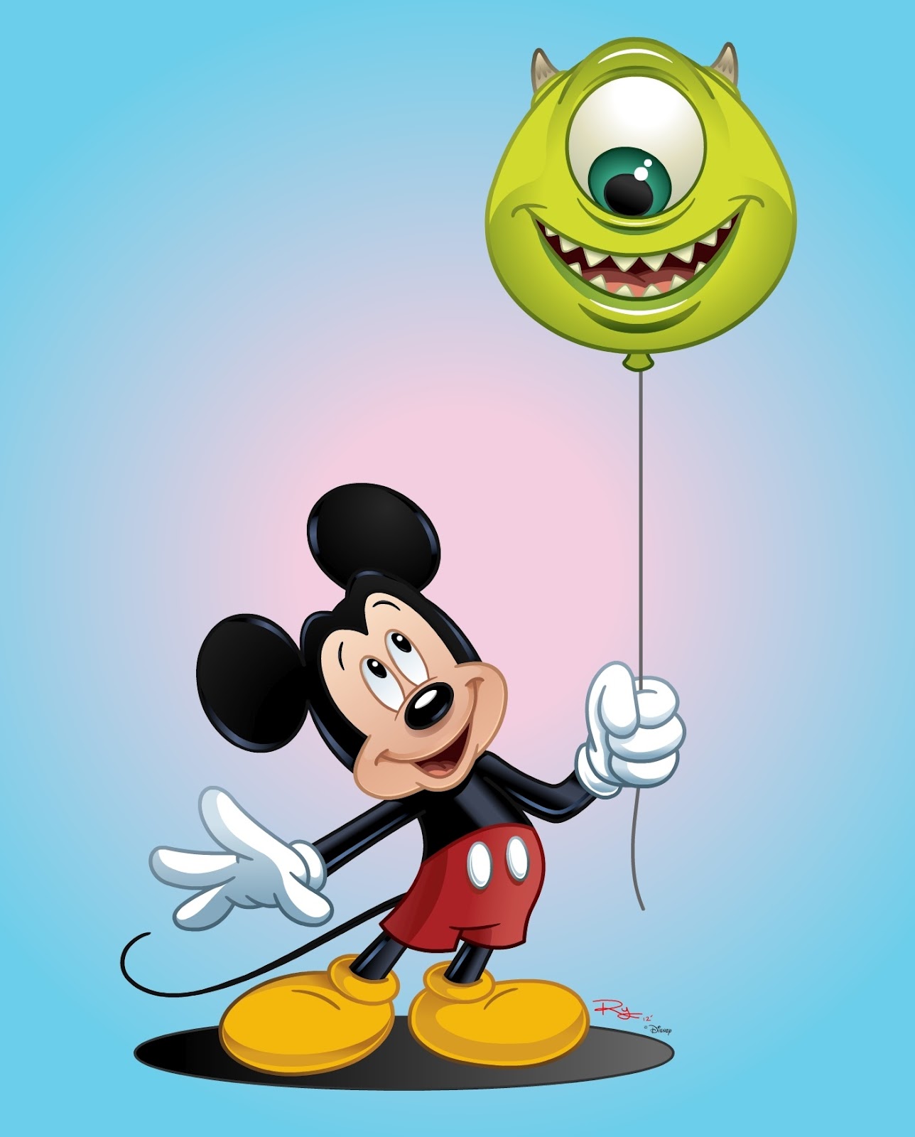 The Drawing Disney Blog: Mickey's Balloons.