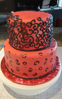 Pink Sugar Cupcakes: Red Leopard Cake