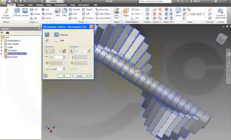 เทคนิคในการใช้คำสั่ง 3d sketch - helix - pattern along path ในโปรแกรม ... เทคนิคในการใช้คำสั่ง 3d sketch - helix - pattern along path ในโปรแกรม ...
