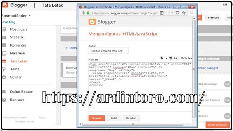 Cara Mudah Membuat Header yang Bisa Ngelink Agar Blog Terlihat Cantik ...