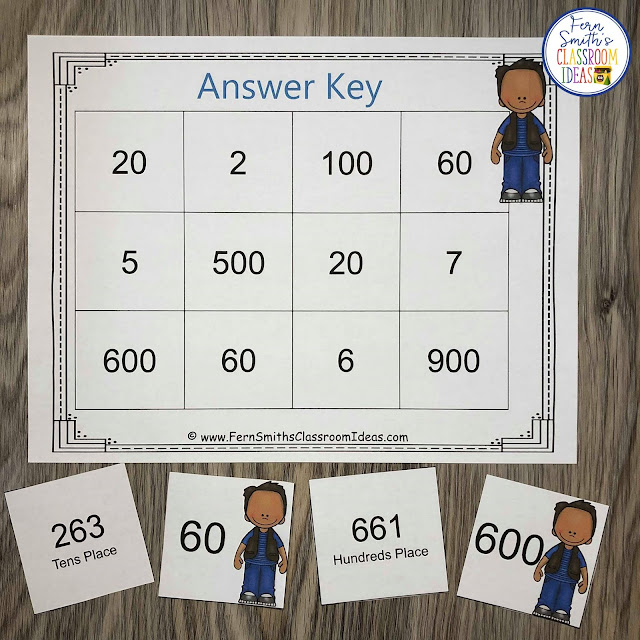 2nd Grade Go Math 2.5 Place Value to 1,000 Color By Numbers - Fern ...