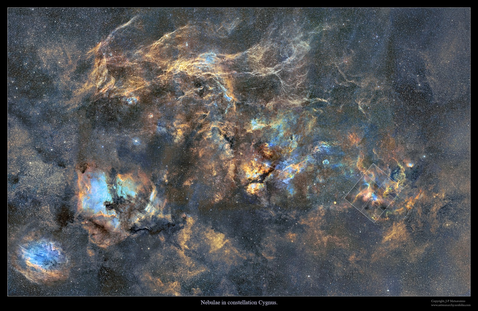 Astro Anarchy: WR 134, Ring Nebula area as a mosaic image.
