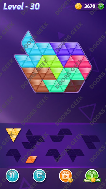 Block! Triangle Puzzle 7 Mania Level 30 Solution ~ Doors Geek
