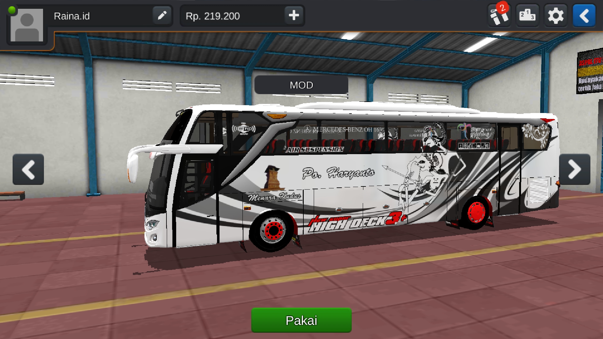7 Mod BUSSID Spesial PO Haryanto Full Strobo & Animasi - Raina.id