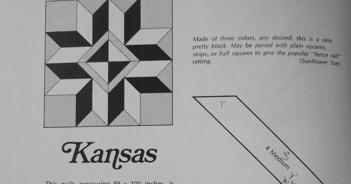 A Little Bit of British from Across The Pond: #16 Kansas State Quilt Square
