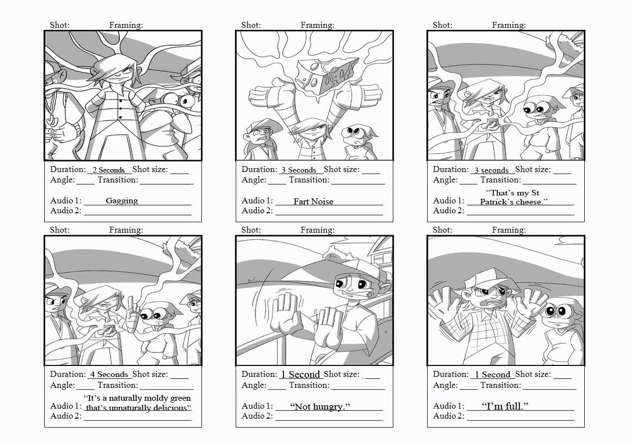 Illustration with Animation: Wild Grinders Storyboarding Progress