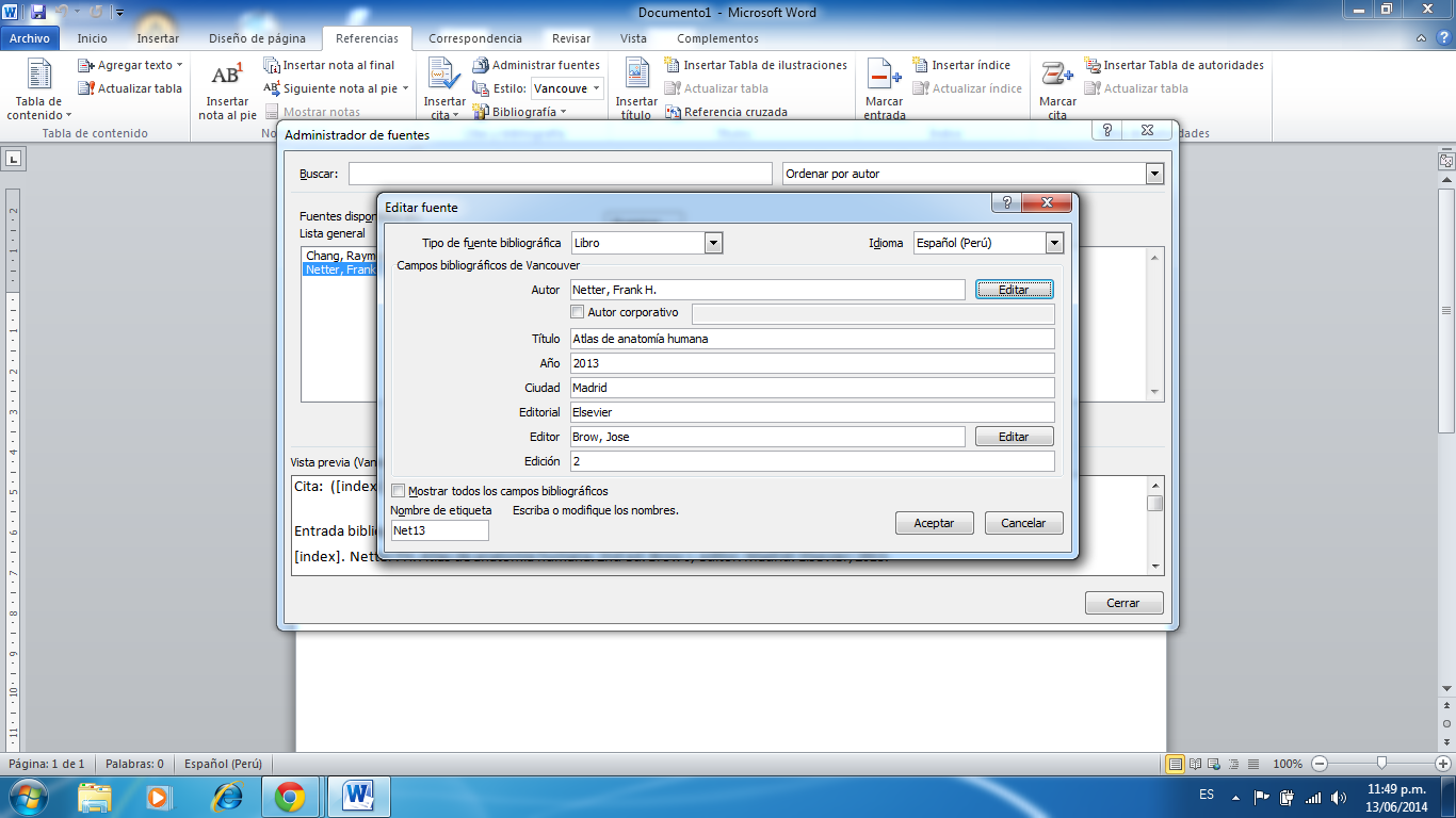 INSTALAR VANCOUVER EN WORD | lo importante de la medicina