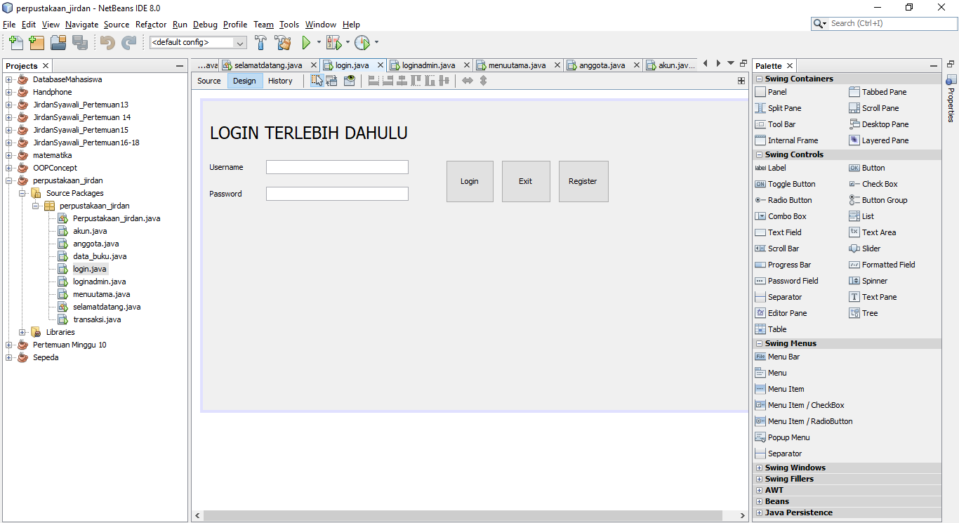 Cara Membuat Program Peminjaman Buku dengan Netbeans & XAMPP - UAS ...