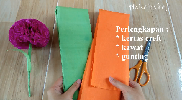 Cara Simple Membuat Bunga Pompom Cantik Dari Kertas Krep - Kerajinan ...