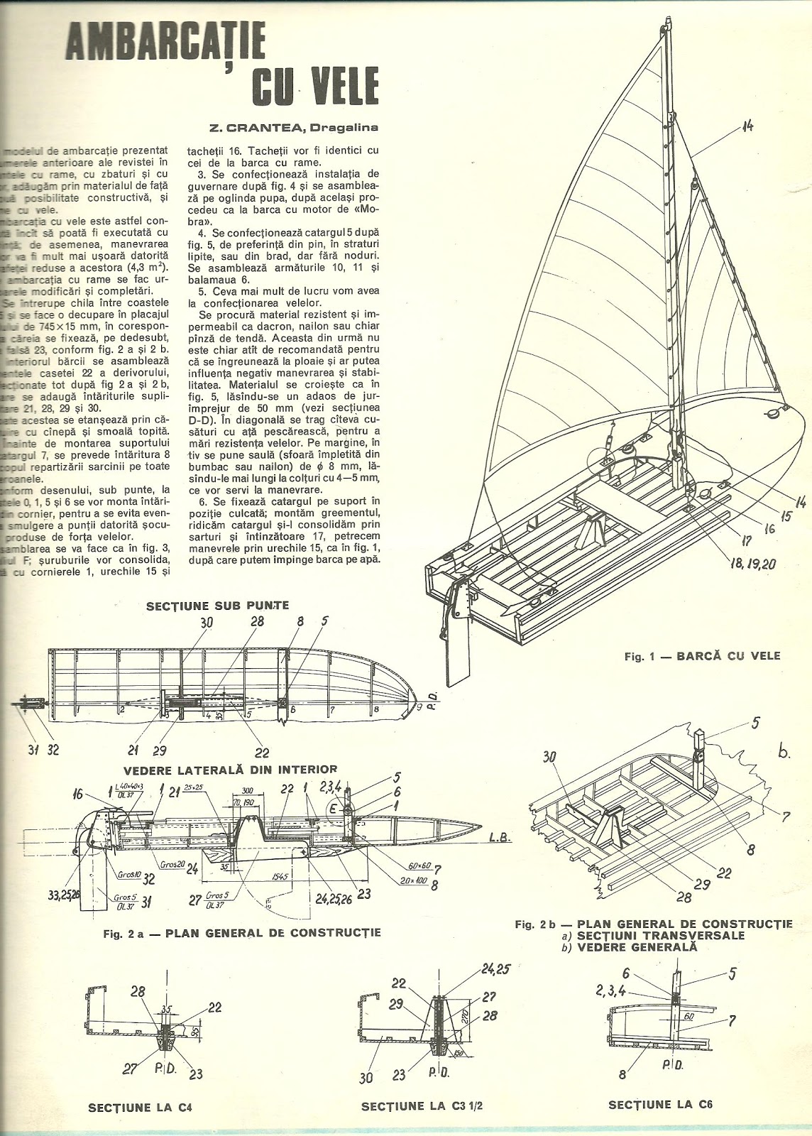 NAVOMODELE : CONSTRUITI "BARCA CU VELE"