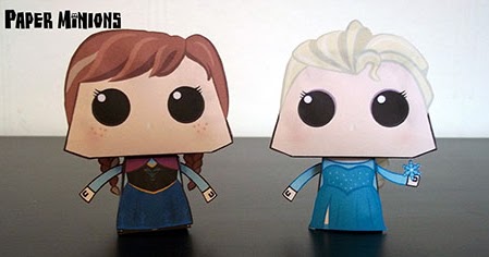 Disney Frozen : Anna and Elsa Paper Toys | Paperized Crafts
