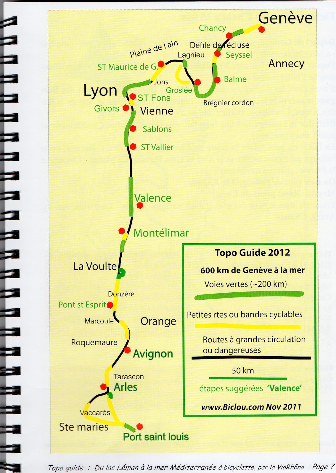 Activités Cyclo Route: Via Rhôna