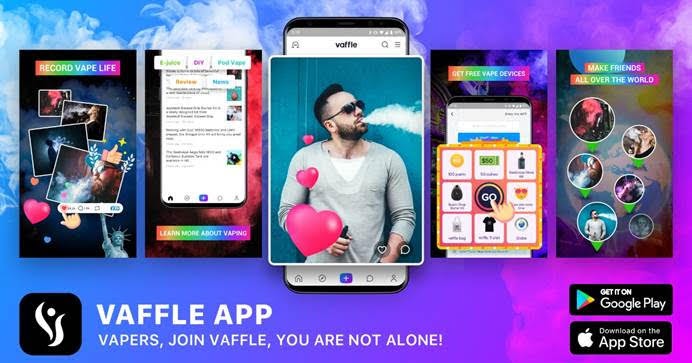 Vaffle, a social app for vaping community