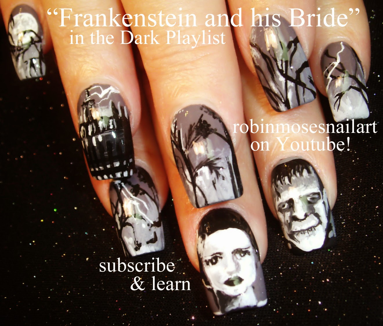 Nail Art by Robin Moses: "Scary movie nails" "horror film nails" "scary ...