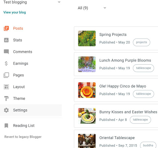 A New Interface for Blogger | Life and Linda