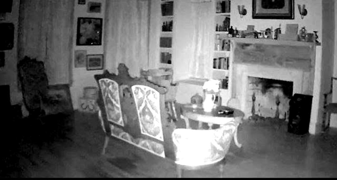 Ghost live on webcam at home