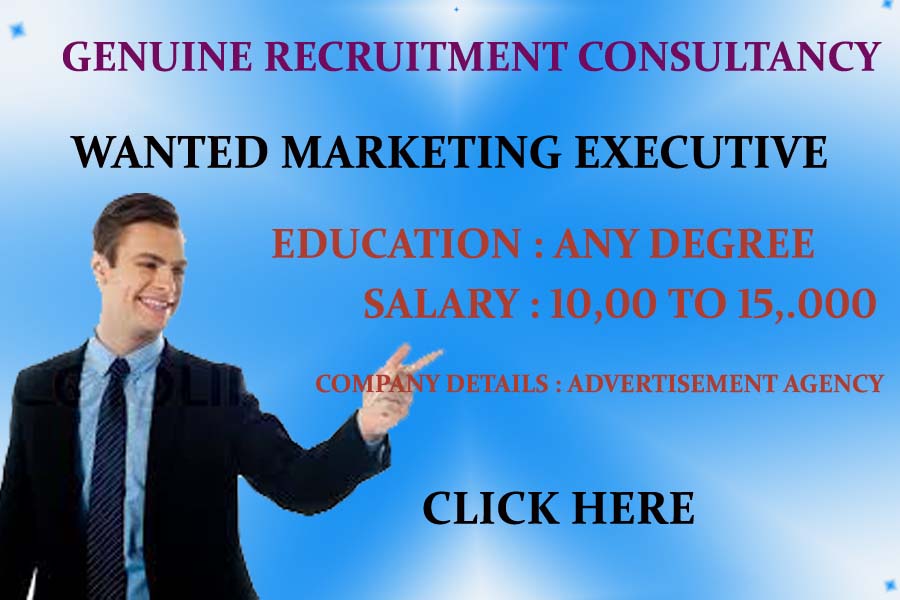 WANTED FOR MARKETING EXECUTIVE