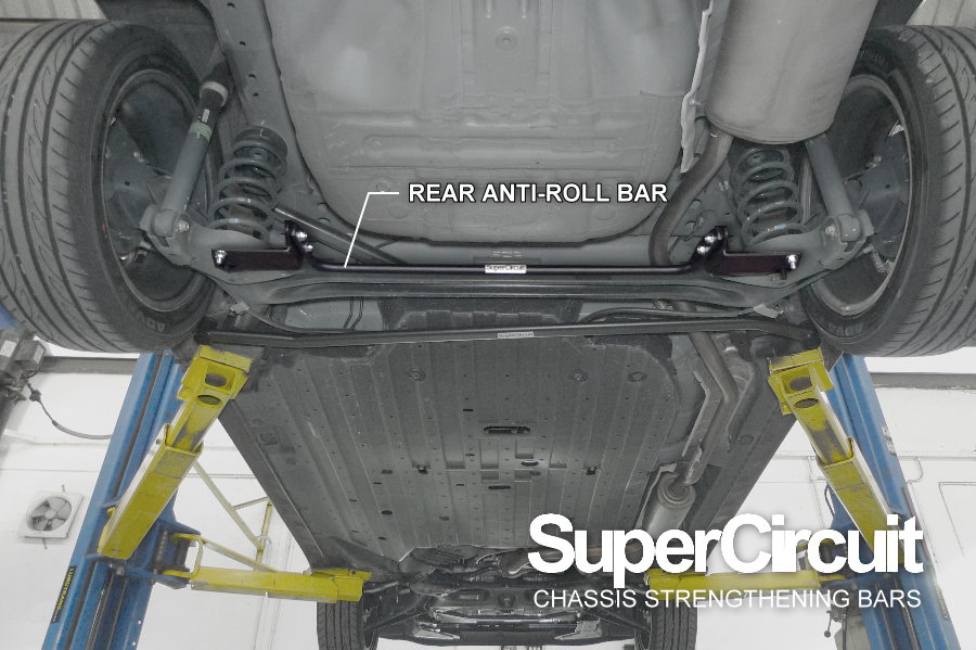 SUPERCIRCUIT CHASSIS STRENGTHENING BARS: Honda Jazz GK Rear Anti-roll Bar