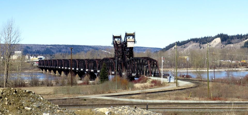 Industrial History: CN Strauss Direct Lift Bridge over Fraser River in ...