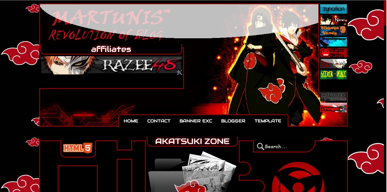 XTREME AKATSUKI V.1 template by Martunis - TUNIZZZ