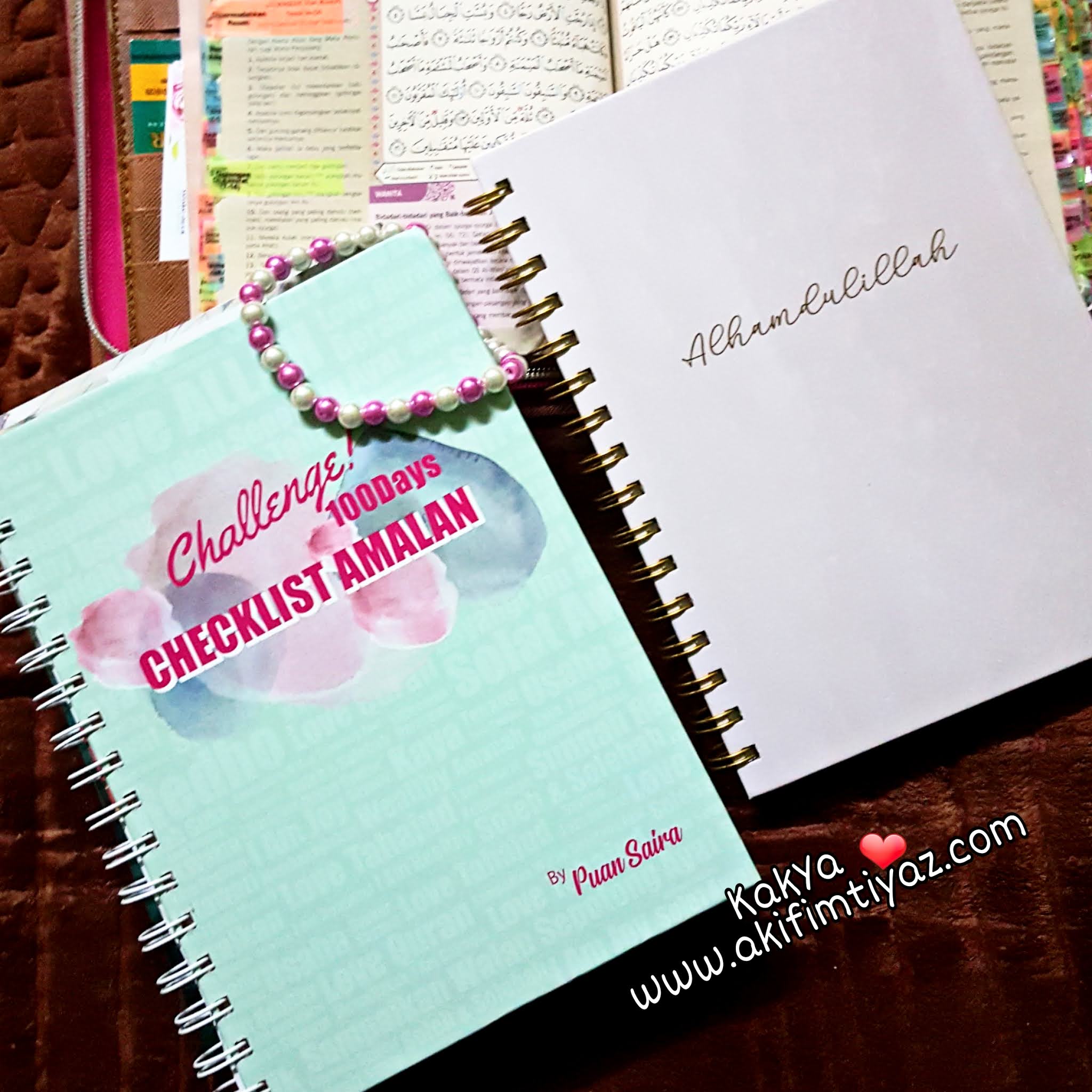 Buku Checklist Amalan 100 Hari By Puan Saira