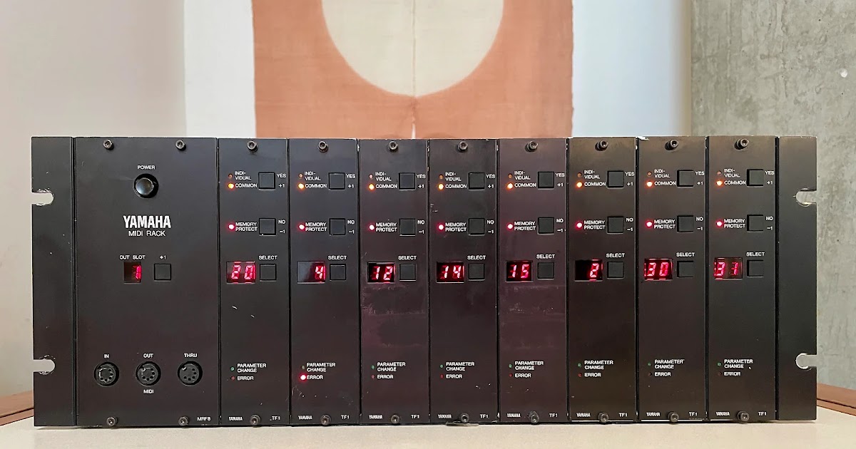 MATRIXSYNTH: Yamaha TX816 8-Module FM Synthesizer SN 1777