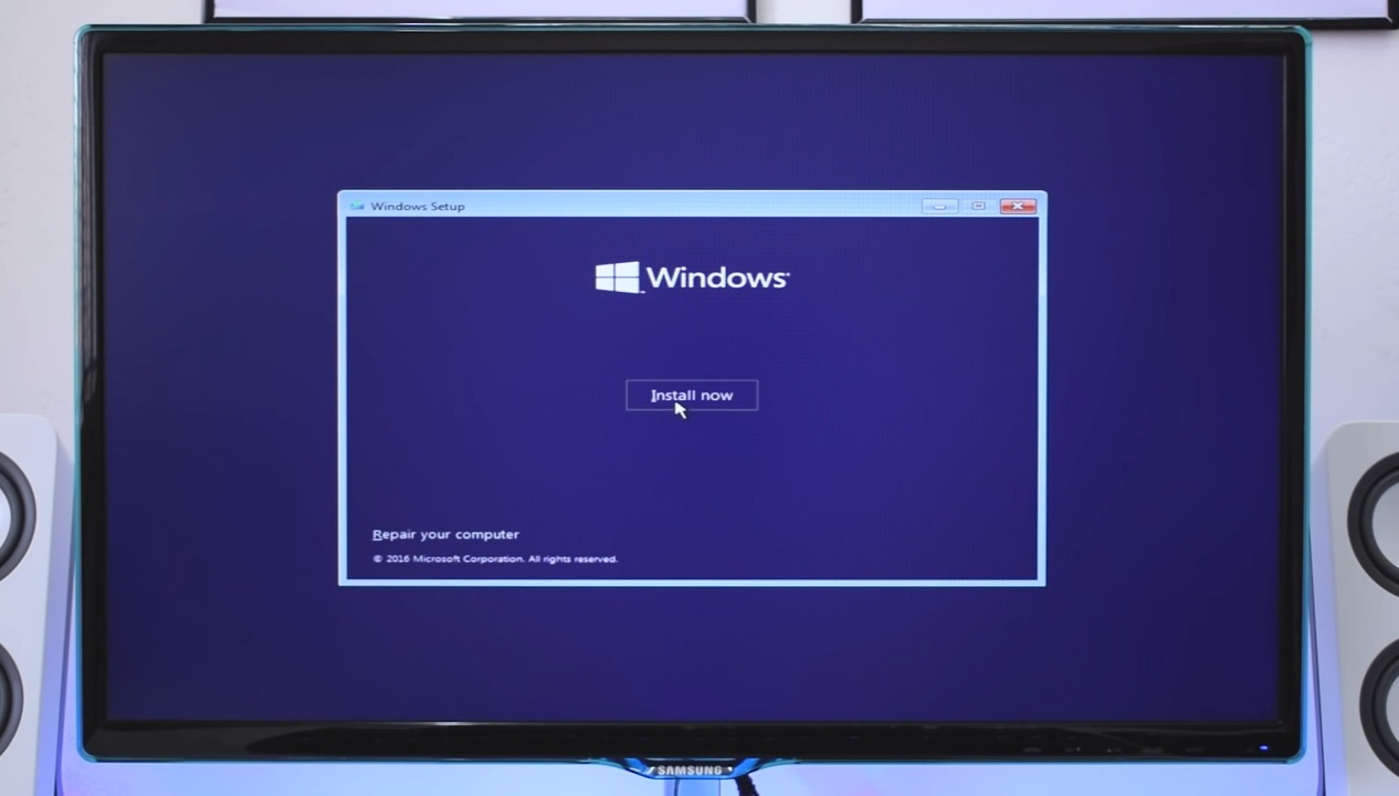 Installation of Windows