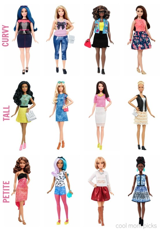 iLook: BARBIE FASHIONISTAS 2016 COMES IN ALL SHAPES: CURVY, PETITE AND TALL