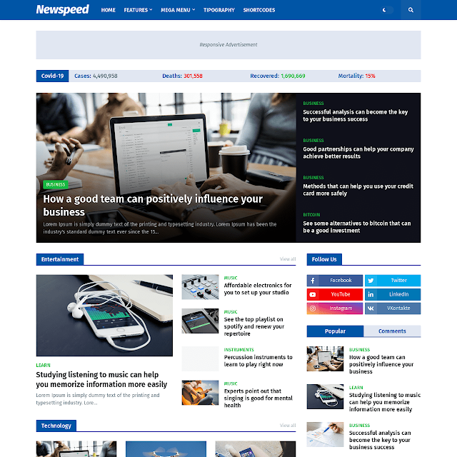 15+ Best Free Premium Blogger Templates (2022) - Blogwaping