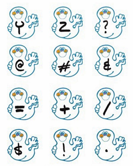 Graffiti Alphabet Letters with Ghost Style A-L M-X Y-Z and Symbols ...