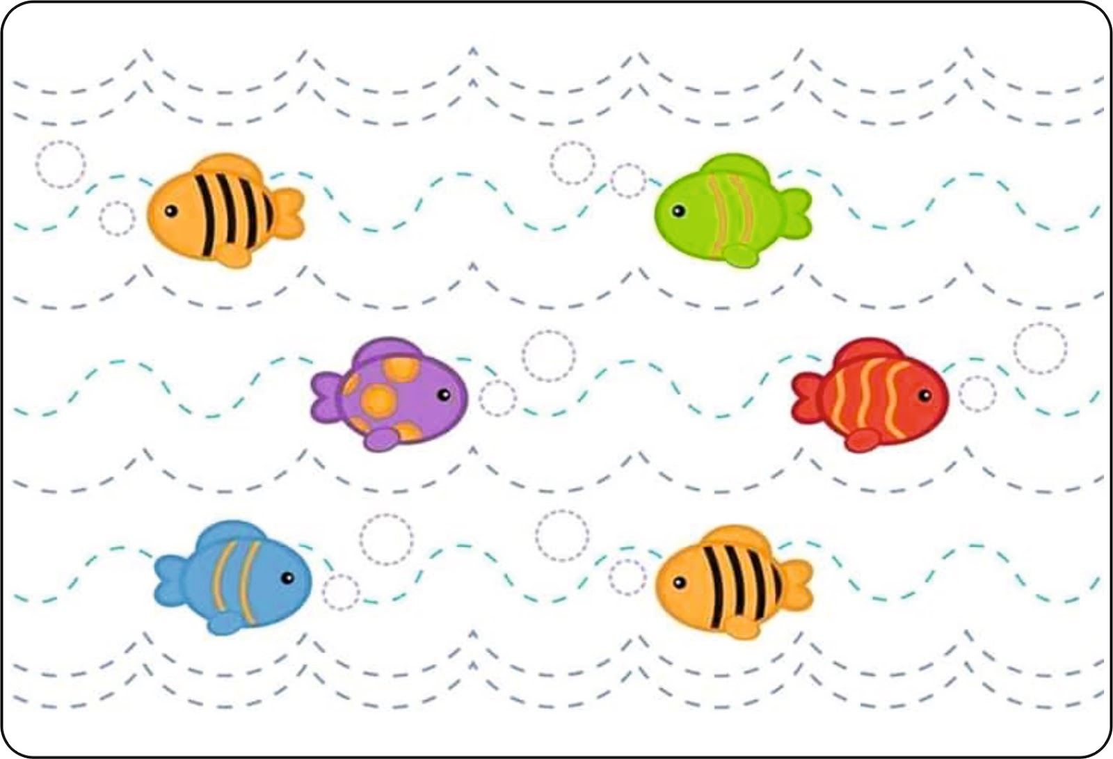 Material Educativo: Ejercicios de motricidad fina, reforzamos los trazos.