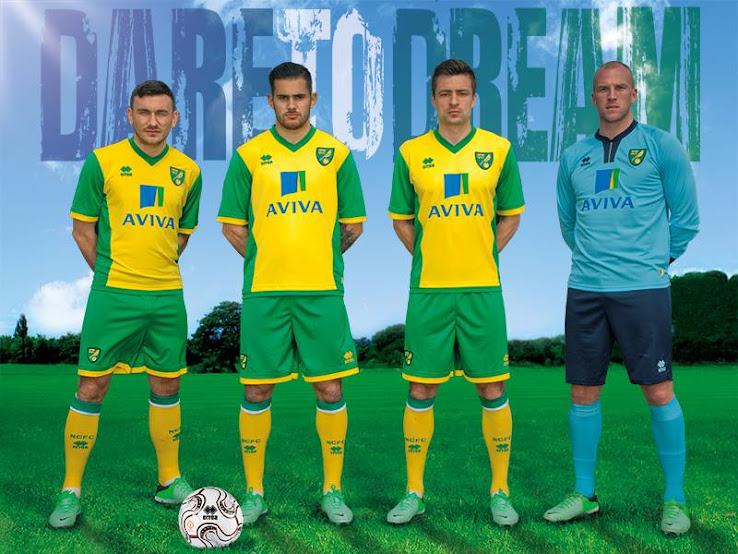 Norwich City 13/14 (2013-14) Home, Away and Goalkeeper Kits Released ...