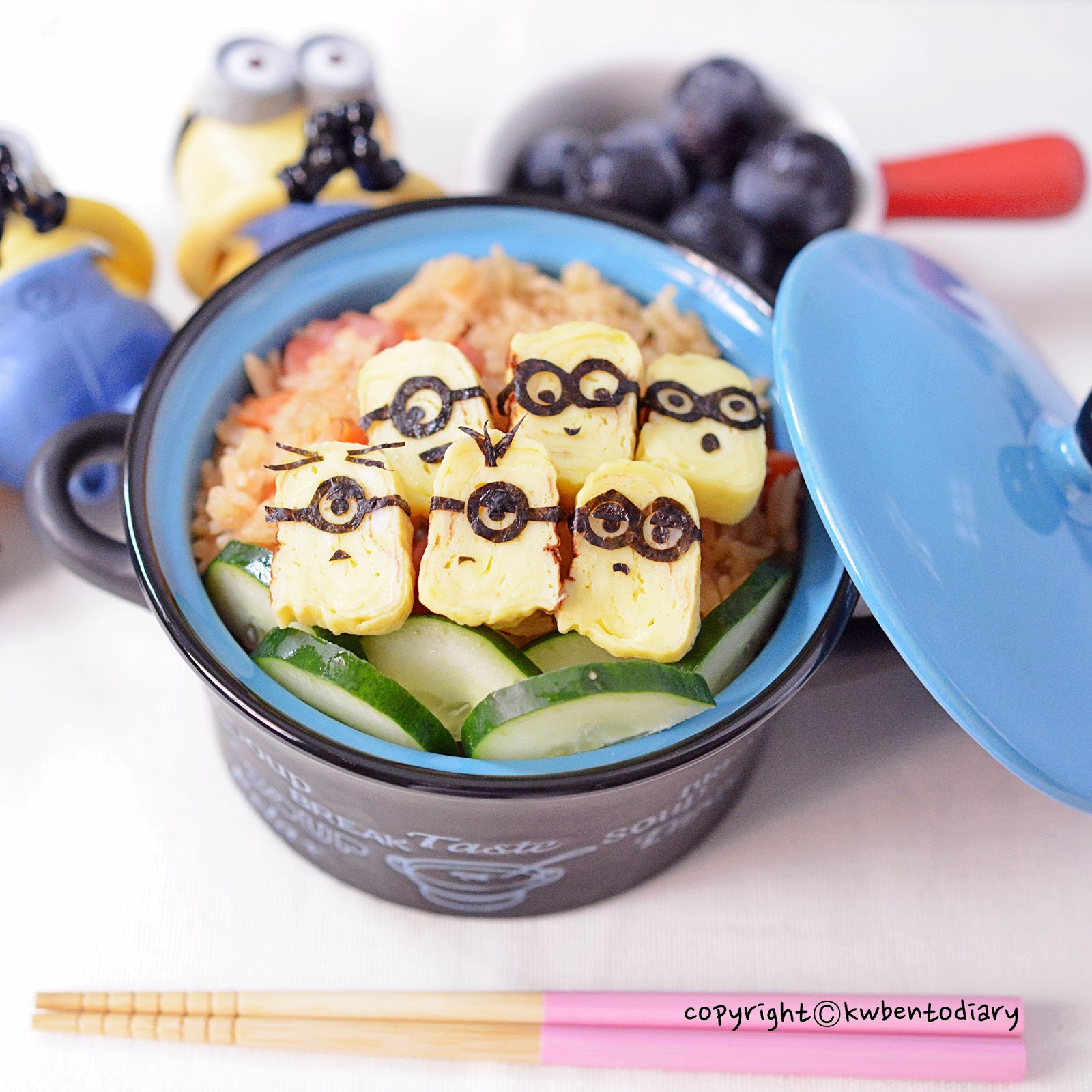 Karenwee's Bento Diary: Minions Tamagoyaki Food Art