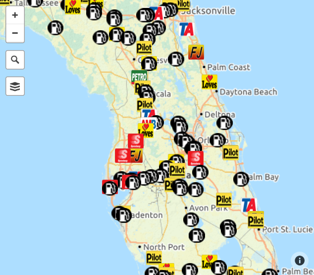Cocoa Beach Pictures: Truck Stops in Brevard County Florida: Pilot ...