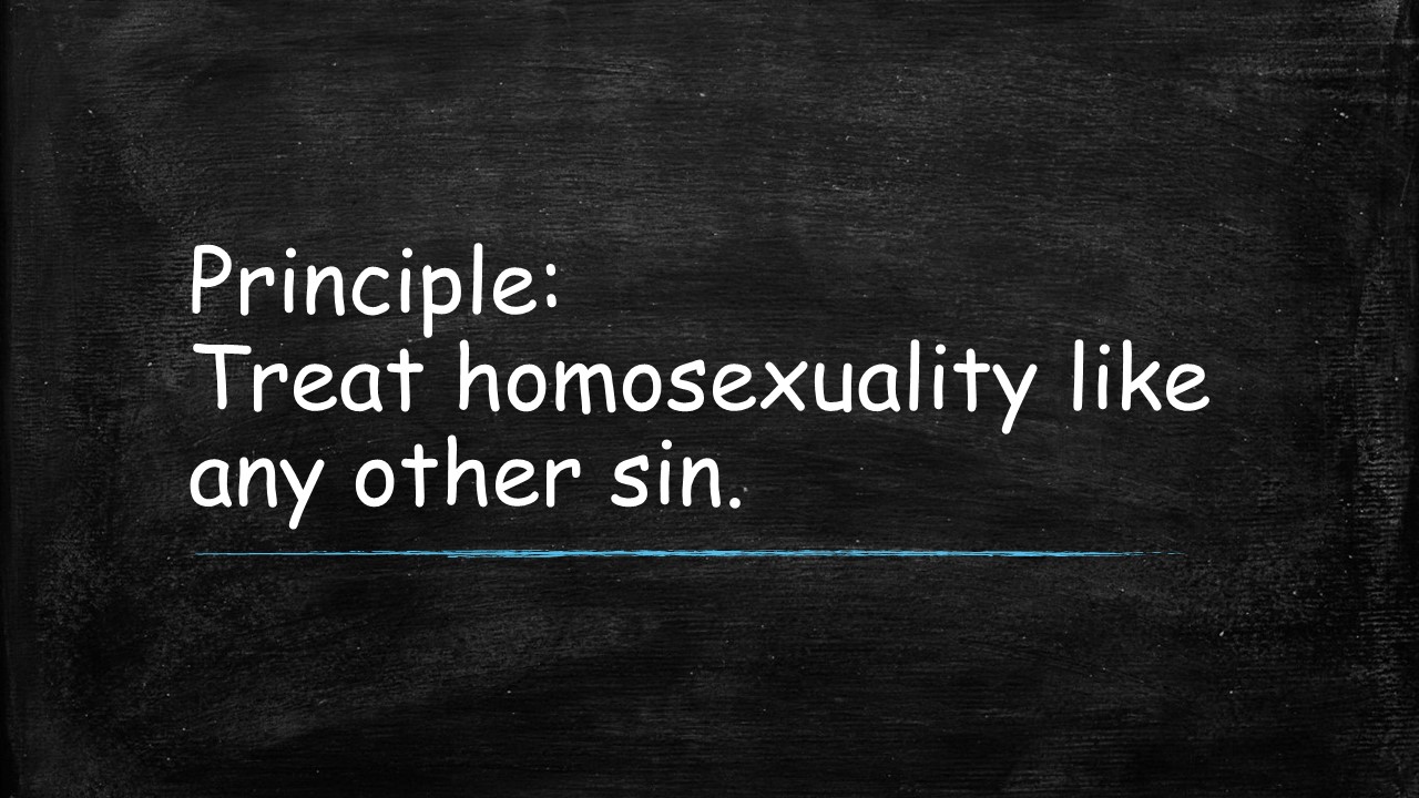 Parresiazomai Treat Homosexuality Like Any Other Sin