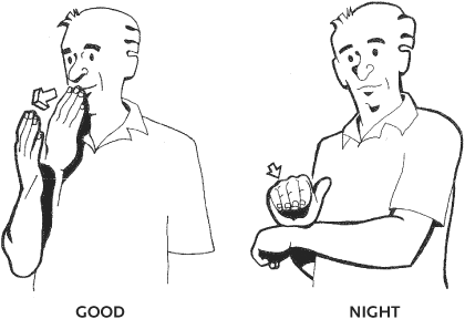 Sign Language Night Day