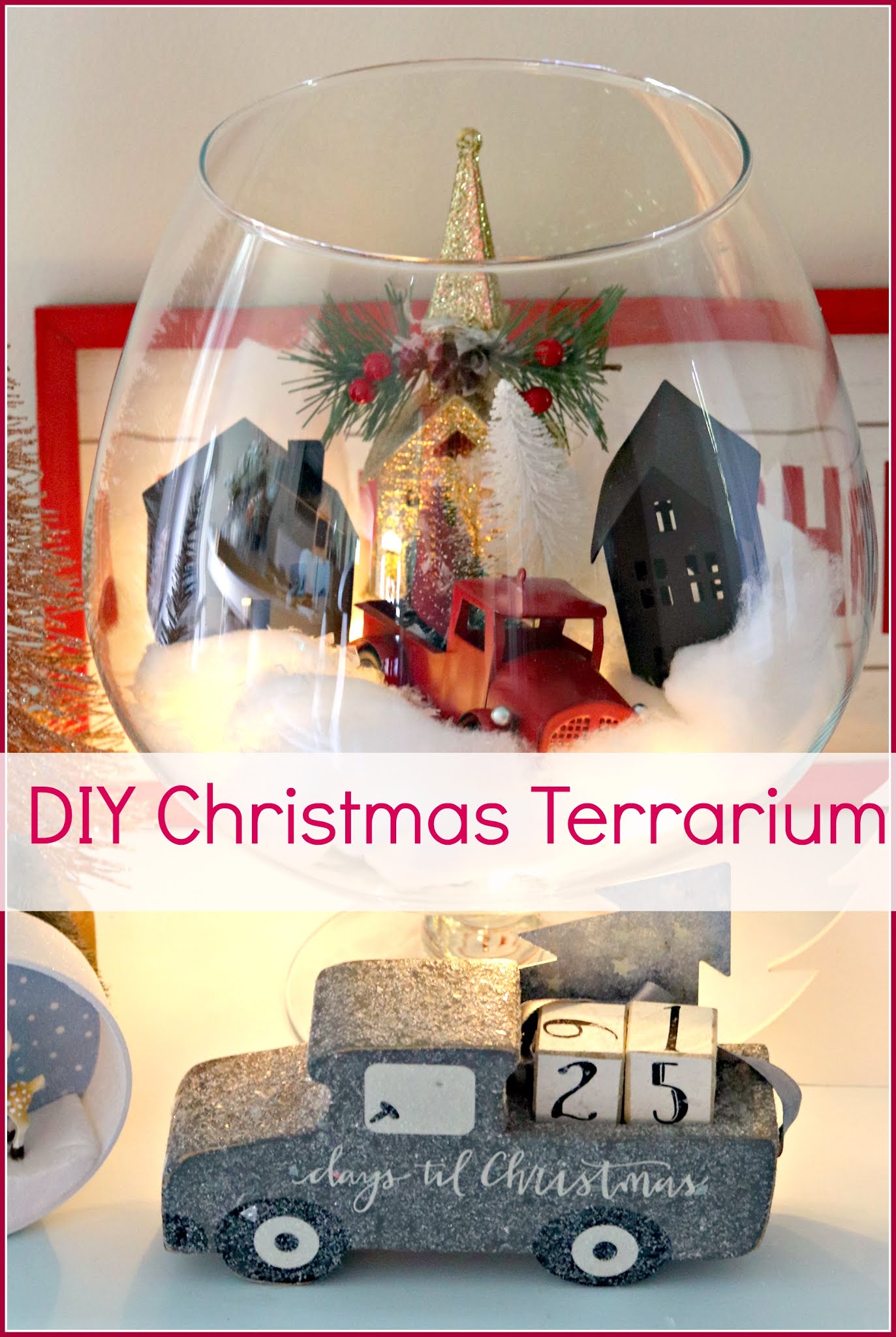 Christmas Décor: DIY Christmas Terrarium - At Home with Jemma