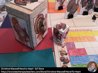 Hand to Heart : Turkey Races Graphing Using Cube Kleenex Box or Dice ...