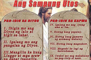 Karunungan Sa Bibliya: sampung utos ng diyos