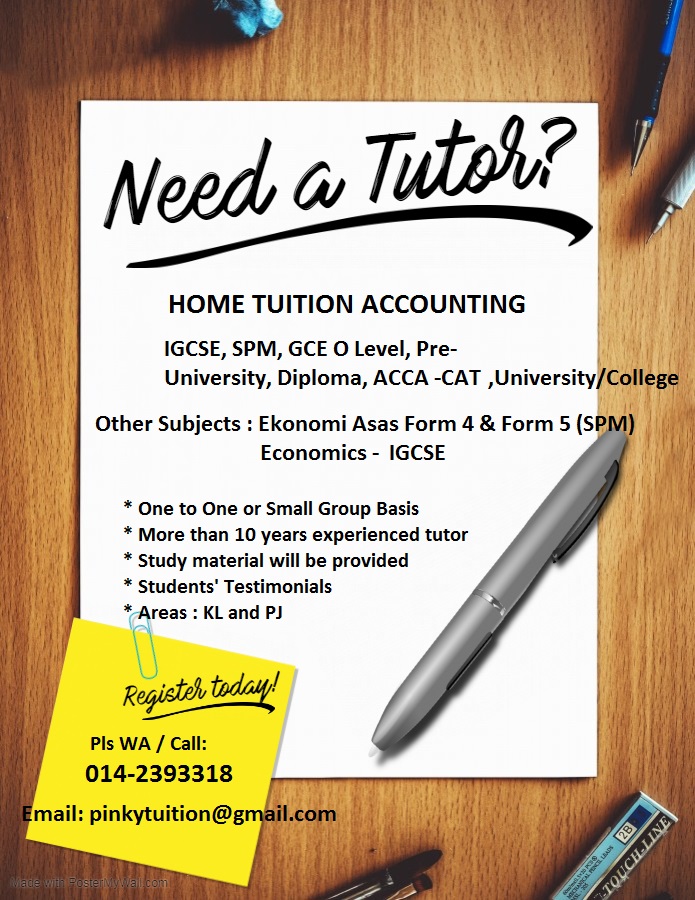 Accounting Home Tuition